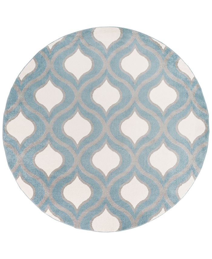 Surya CLOSEOUT! Horizon HRZ-1036 Denim 7'10" Round Area Rug - Macy's