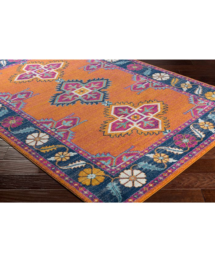 Surya CLOSEOUT! CLOSEOUT! Harput HAP-1036 Burnt Orange 18" Square ...