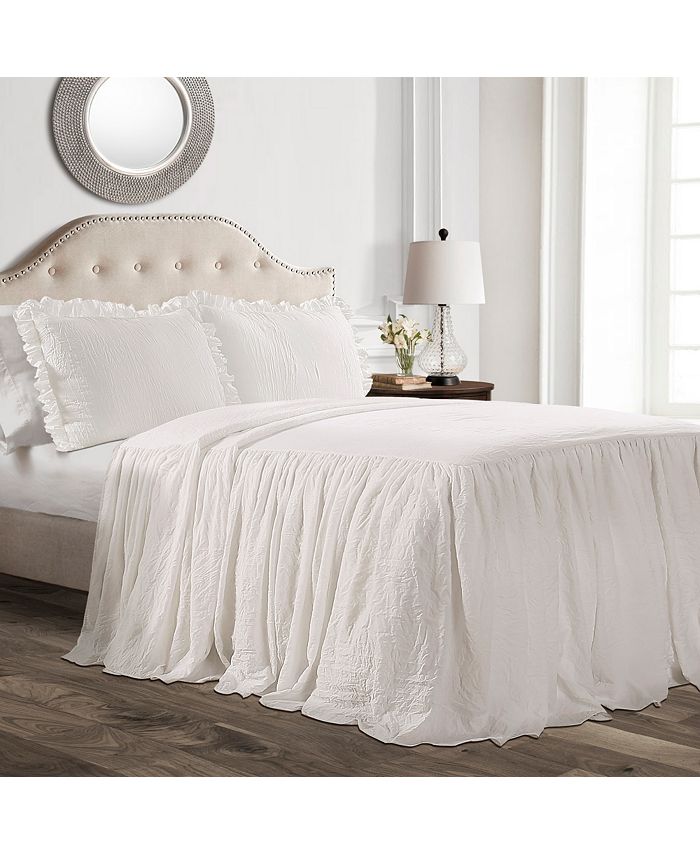 Lush Décor Ruffle Skirt 2-Piece Twin Bedspread Set - Macy's