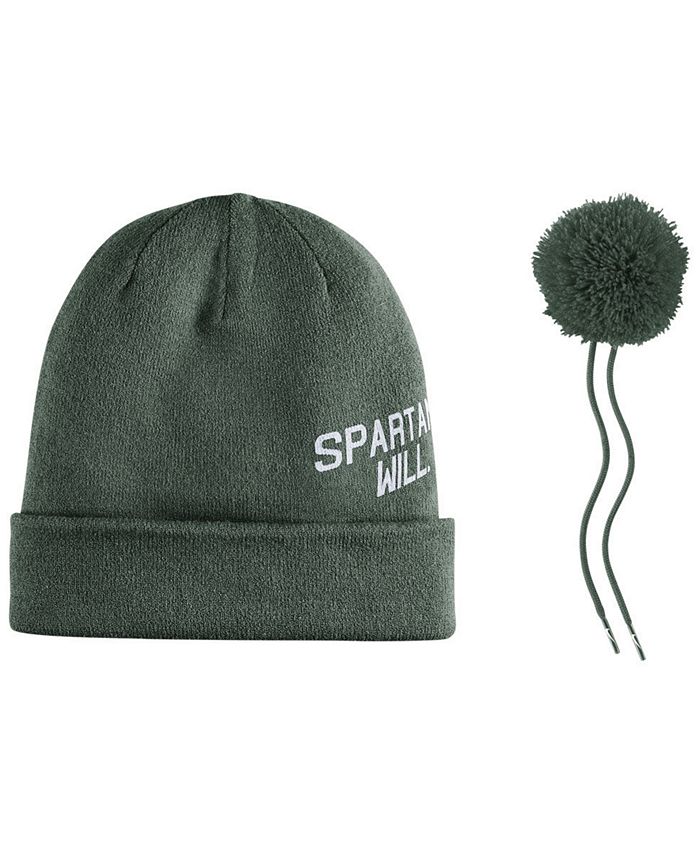 Nike Michigan State Spartans Striped Beanie Knit Hat - Macy's