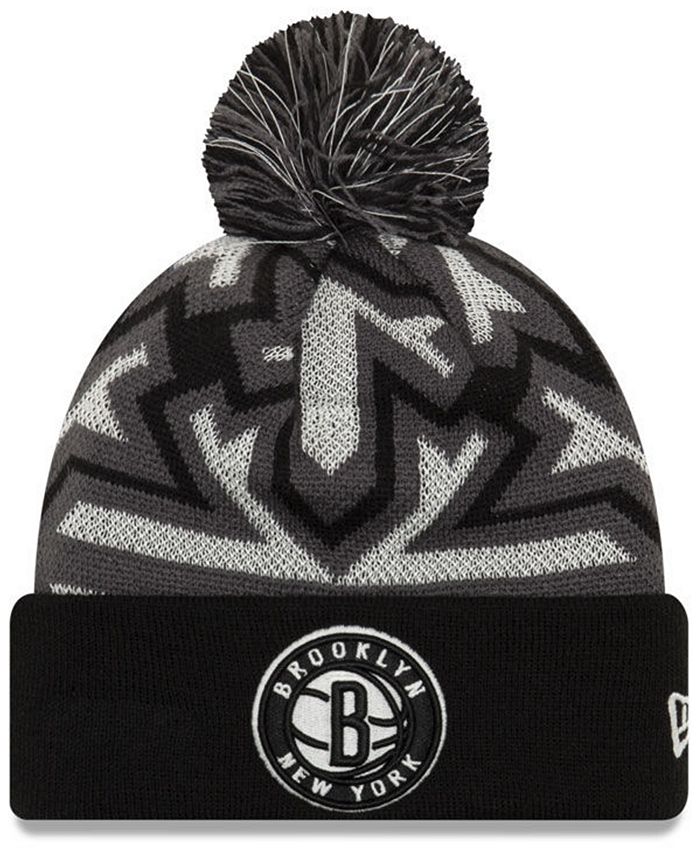 New Era Brooklyn Nets Glowflake Cuff Knit Hat - Macy's