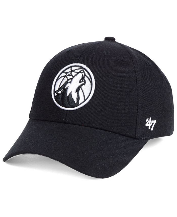 '47 Brand Minnesota Timberwolves Black White MVP Cap - Macy's
