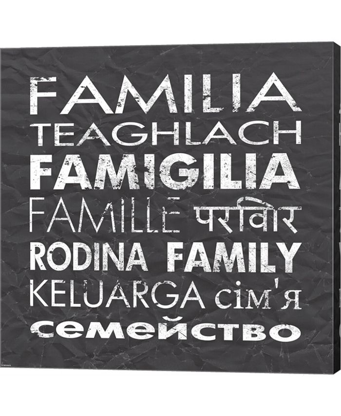 Metaverse Family Square Gray by Veruca Salt Canvas Art - Macy's