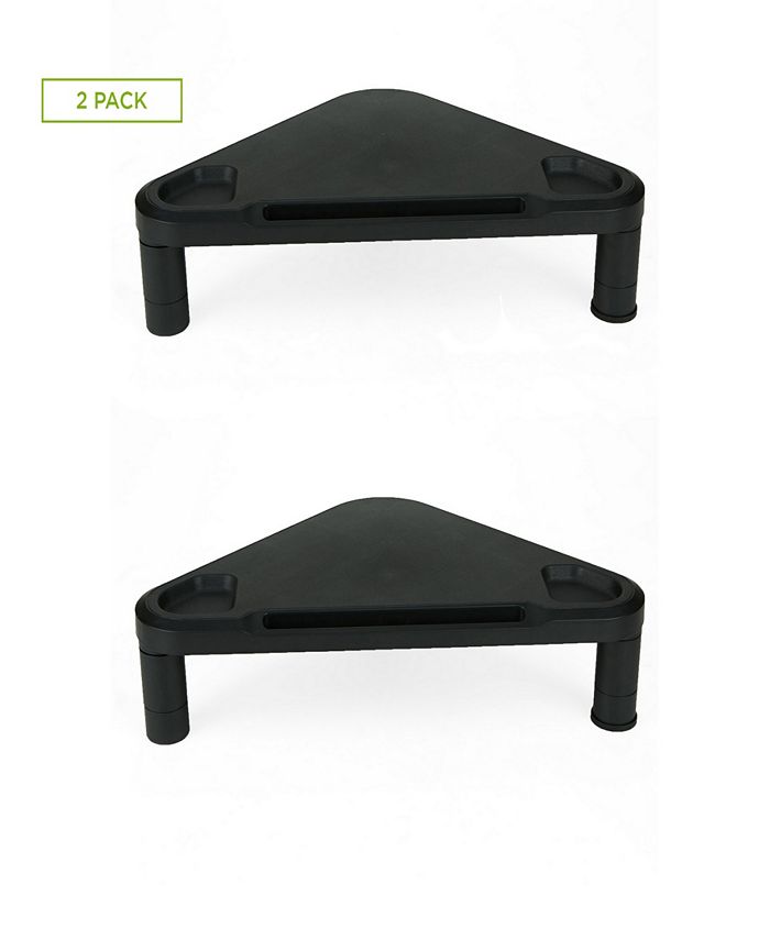 Mind Reader Monitor Stand Riser, 2 Pack, Black - Macy's