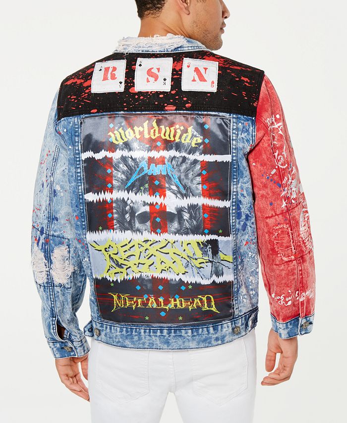 Reason Men's Worldwide Denim Jacket - Macy's