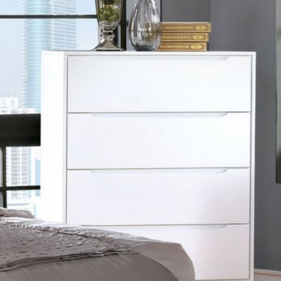 4- Drawer Wooden Chest with Round Tapered Legs - Macy's