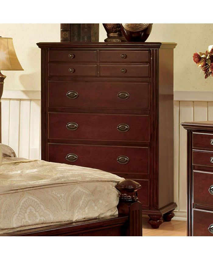 Benzara Transitional Style Wooden Chest, Cherry Brown - Macy's