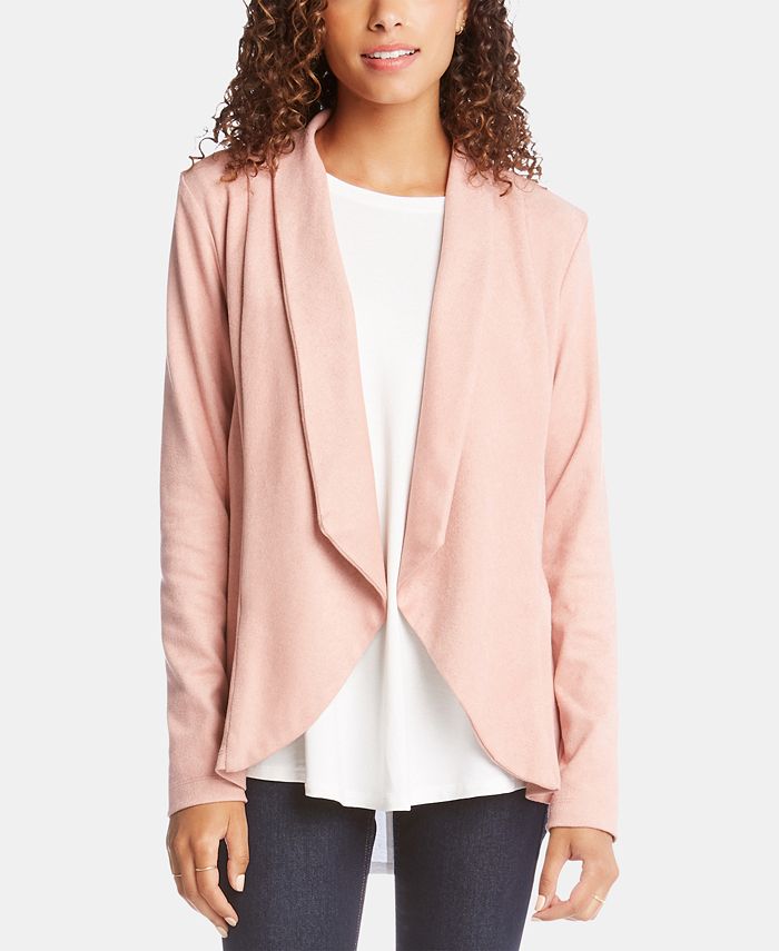 Karen Kane Open-Front Ruffled-Back Jacket - Macy's