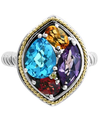 EFFY Collection EFFY® Multi-Gemstone Ring (4-4/8 ct. t.w.) in Sterling ...