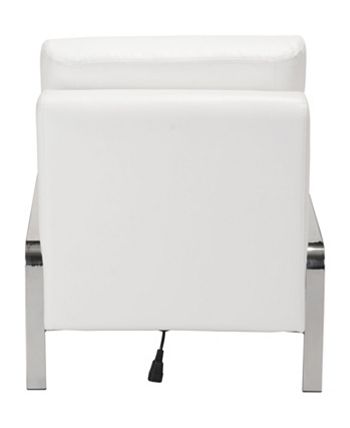 Zuo Thor Armless Chair White - Macy's