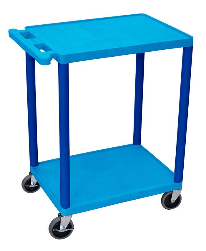 Clickhere2shop 2 Shelves Structural Foam Plastic Utility Cart - Macy's