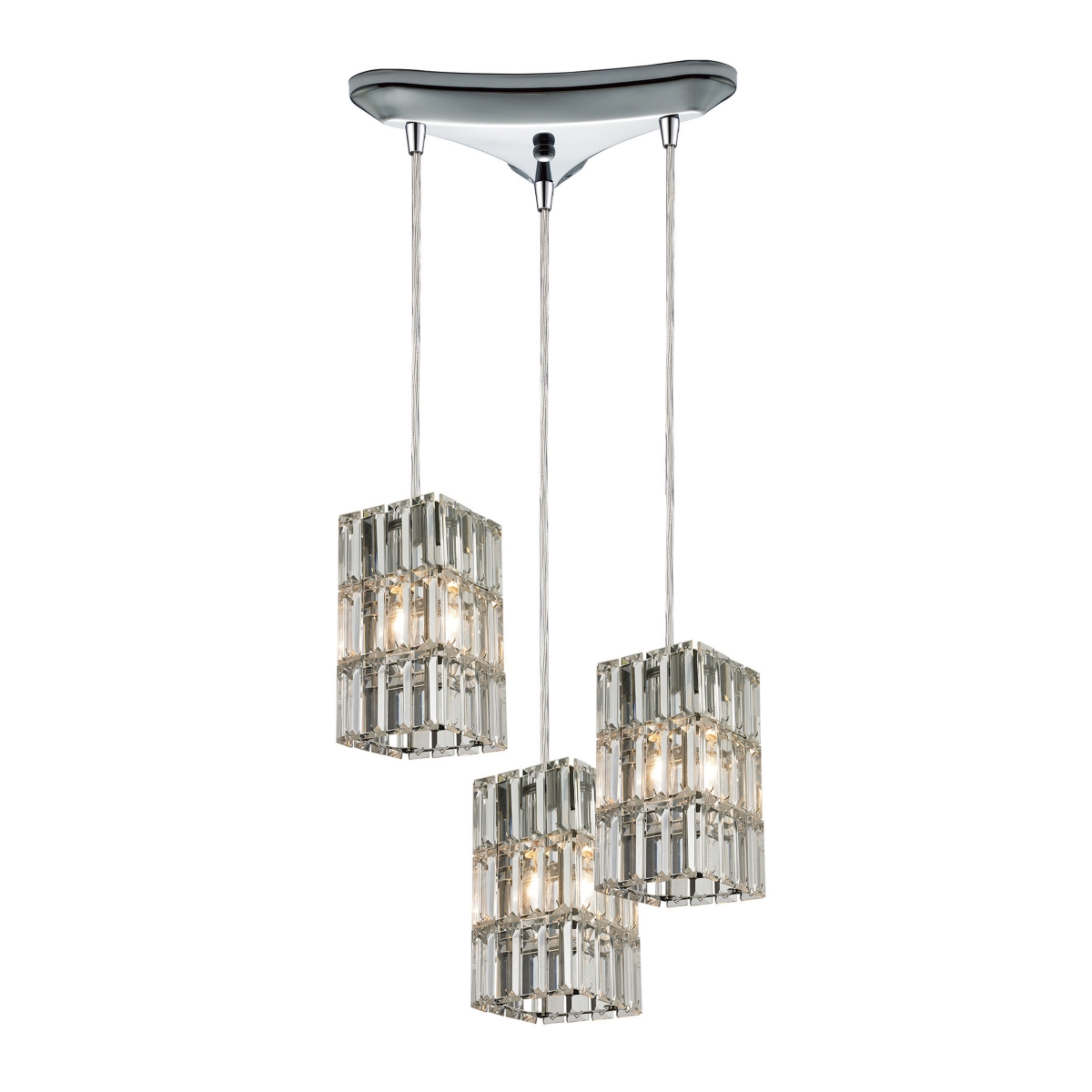 Click here for Cynthia Collection 3 light pendant in Polished Chr... prices