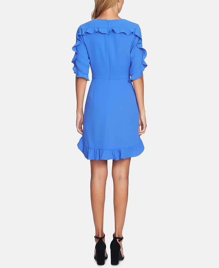 CeCe V-Neck Ruffled Dress - Macy's