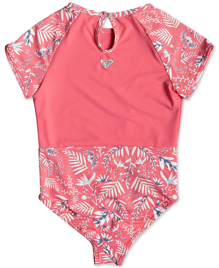 Roxy Little Girls Rash Guard Swimsuit - Macy's