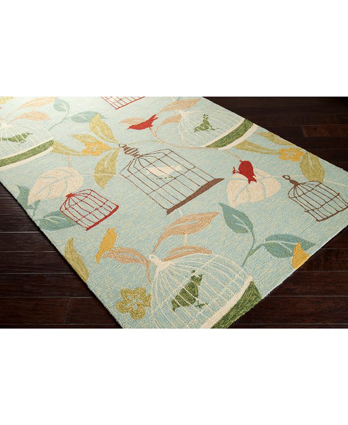 Surya Rain RAI-1128 Sage 9' x 12' Area Rug, Indoor/Outdoor - Macy's