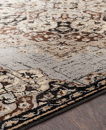 Surya Paramount PAR-1092 Medium Gray 2'2" x 7'6" Runner Area Rug - Macy's