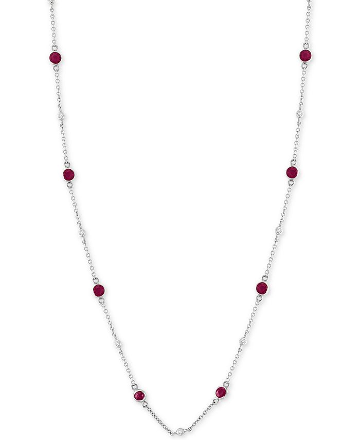 EFFY Collection EFFY® Certified Ruby (1-3/8 ct. t.w.) & Diamond (1/8 ct ...