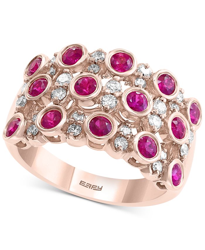 EFFY Collection EFFY® Certified Ruby (1-1/8 ct. t.w.) and Diamond (3/8 ...