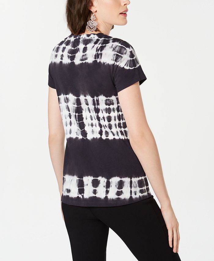 INC International Concepts I.N.C. Cotton Tie-Dye Twist T-Shirt, Created ...