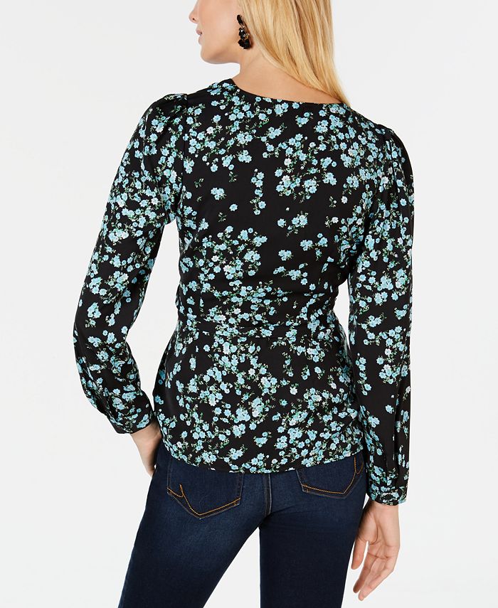 INC International Concepts INC Printed Wrap Blouse, Created for Macy's ...