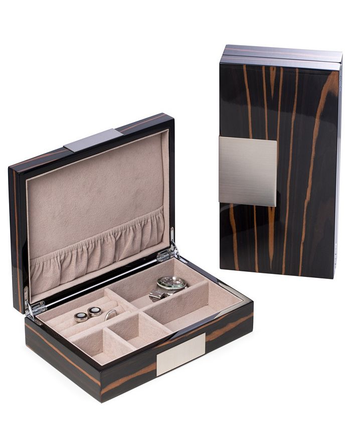 Bey-Berk Wood Valet Box - Macy's
