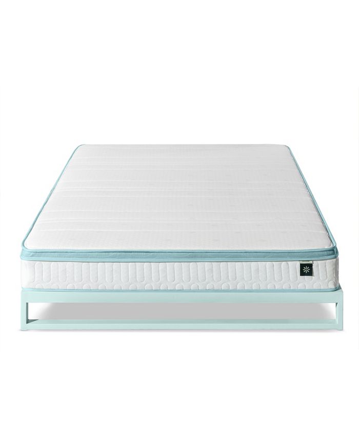 Zinus Mint Green 8 Inch Hybrid Spring Mattress / Firm Support Delivered ...