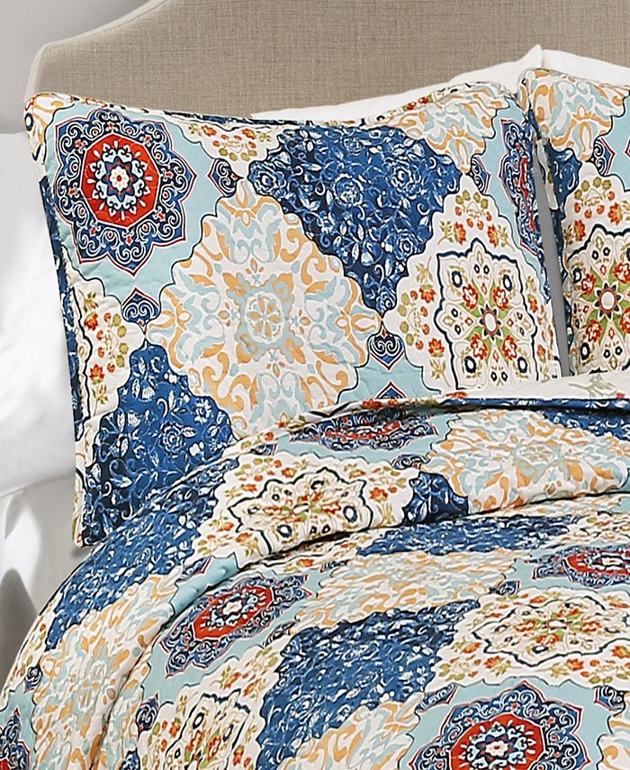 Lush Décor Brooke 3-Pc Set Full/Queen Quilt Set - Macy's