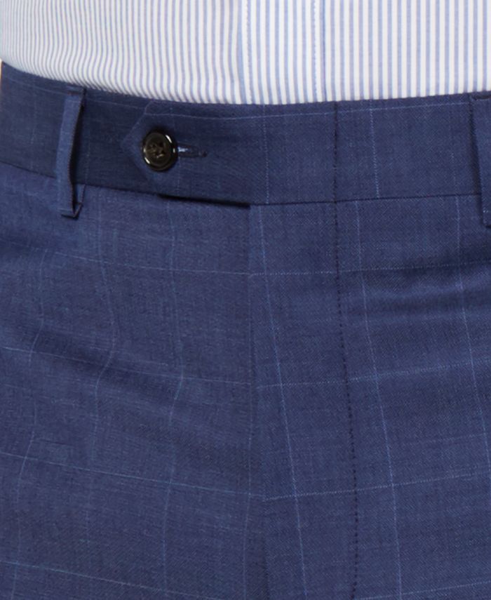 Lauren Ralph Lauren Men's UltraFlex Classic-Fit Windowpane Pants - Macy's