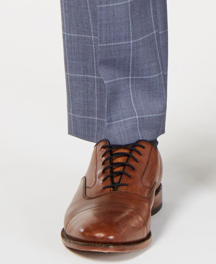 Lauren Ralph Lauren Men's UltraFlex Classic-Fit Windowpane Pants - Macy's