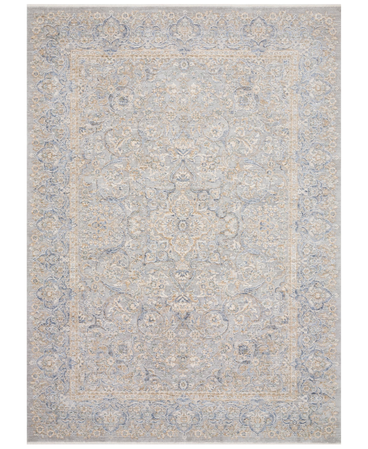 Click here for Loloi Pandora Pan-01 18 Square Area Rug - Stone/Go... prices