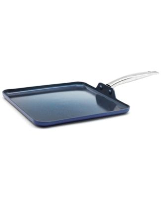 Blue Diamond Diamond-Infused Ceramic 11" Nonstick Square Griddle - Macy's