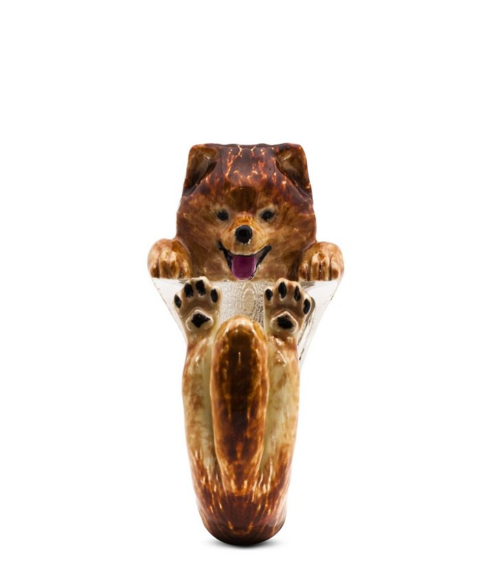Dog Fever Pomeranian Hug Ring in Sterling Silver and Enamel - Macy's