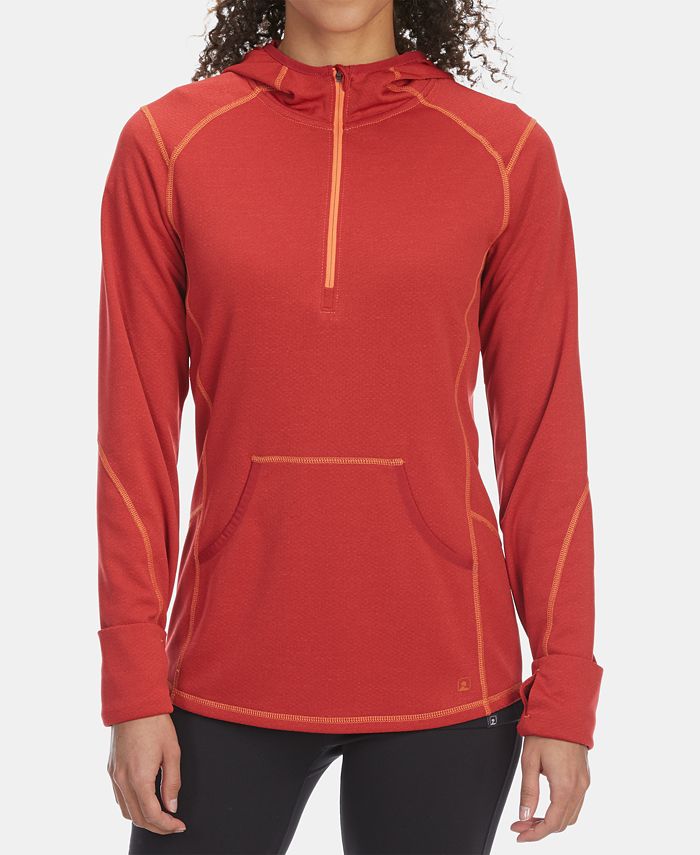 Macy's EMS® Women's Techwick Dual Thermo II 1/2-Zip Pullover Hoodie ...