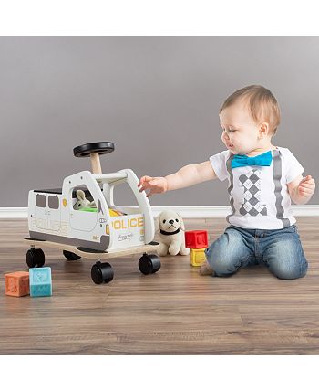 Trademark Global Ride On Police Car Toy Box By Happy Trails - Macy's