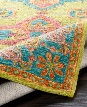 Surya Bonifate BFT-1001 Lime 18" Square Swatch - Macy's