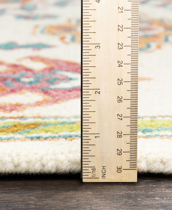 Surya Bonifate BFT-1003 Dark Coral 18" Square Swatch - Macy's