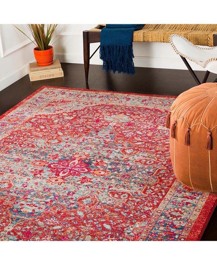 Surya Bohemian BOM-2307 Bright Red 2' x 3' Area Rug - Macy's