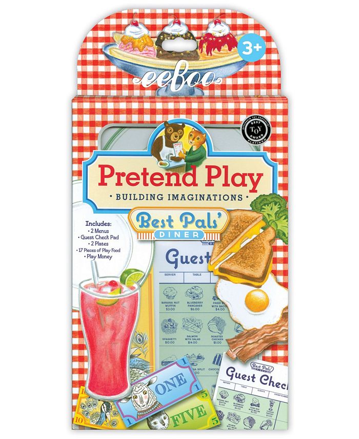 Eeboo Pretend Play Building Imaginations - Best Pals' Diner - Macy's