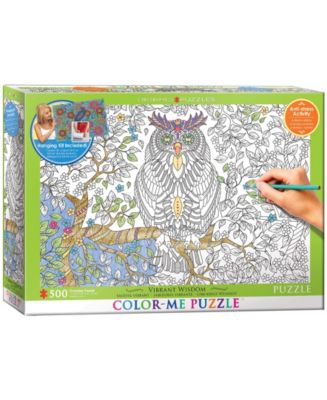 Color-Me Puzzle - Vibrant Wisdom- 500 Piece - Macy's