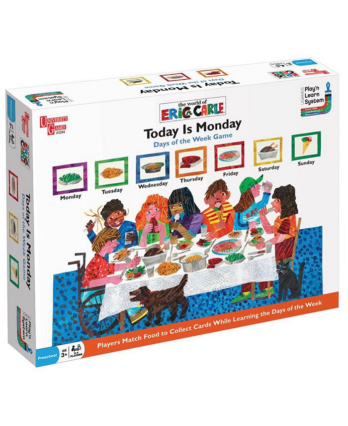 University Games Today is Monday Days of the Week Game - Macy's