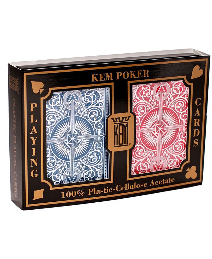 US Playing Card Company KEM Playing Cards - Arrow Red and Blue- Wide ...