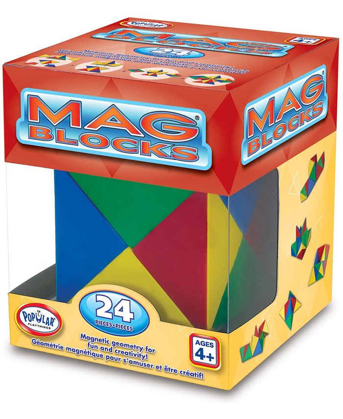 Popular Playthings Mag Blocks 24 Pieces Set - Macy's