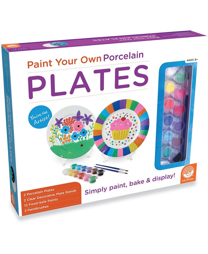 MindWare Paint Your Own Porcelain Plates - Macy's