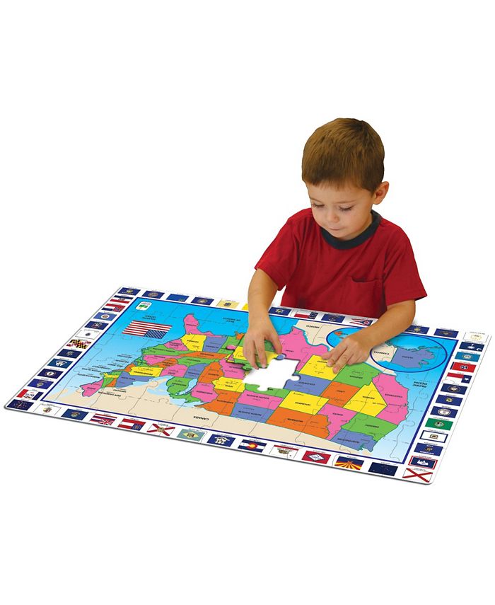 The Learning Journey USA Map Jumbo Floor Puzzle- 50 Piece - Macy's