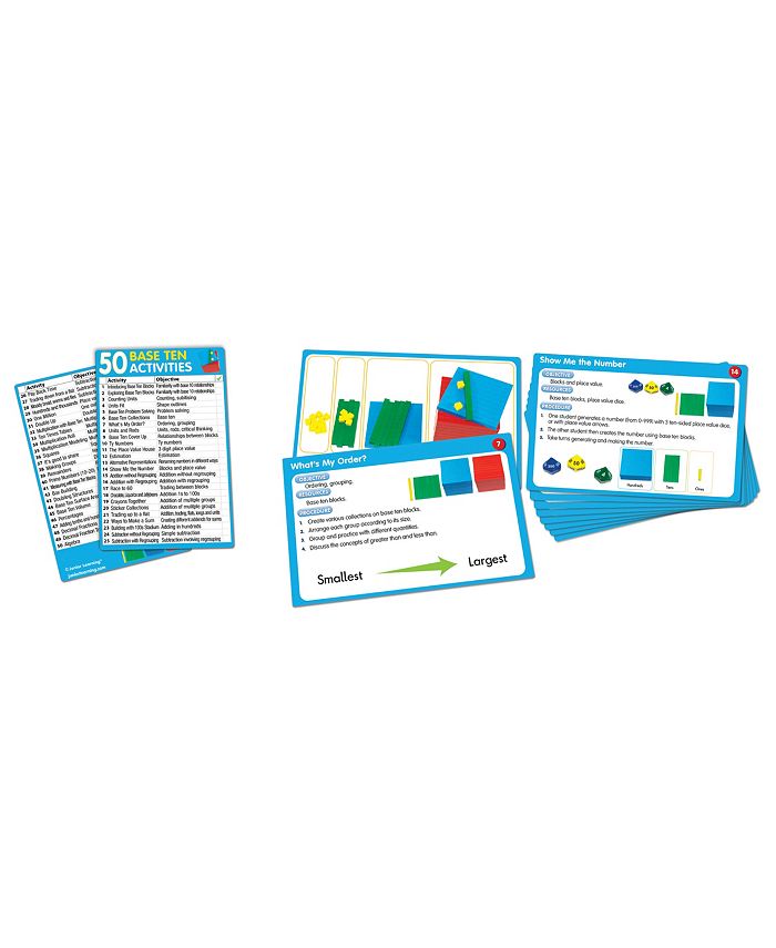 Junior Learning 50 Base Ten Activities Learning Set - Macy's