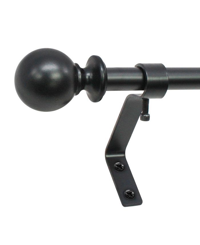 Decopolitan Montevilla 1/2-Inch Ball Telescoping Cafe Curtain Rod Set ...