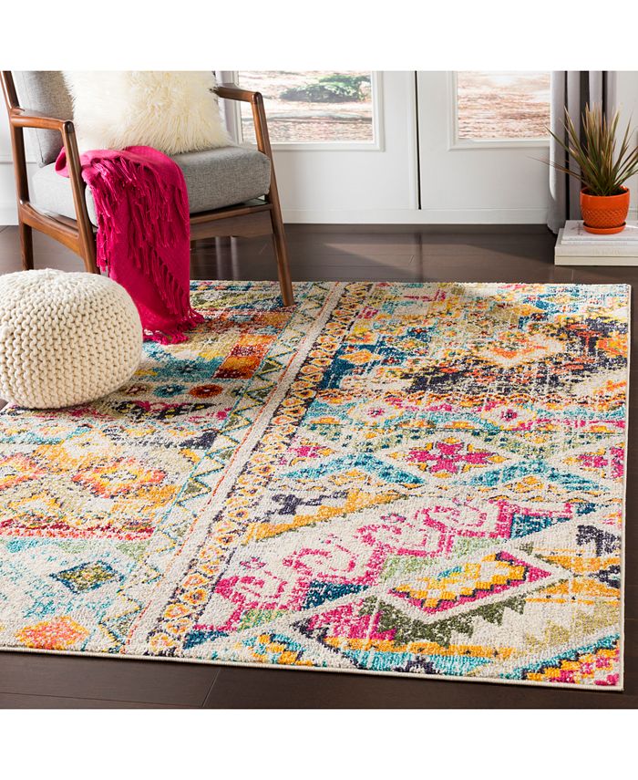 Abbie & Allie Rugs Morocco MRC-2300 Fuschia 18" Area Rug Swatch - Macy's