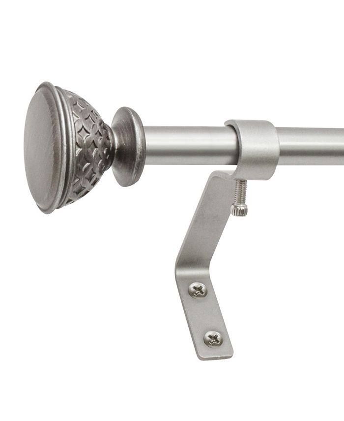 Decopolitan Montevilla 1/2-Inch Knob Telescoping Cafe Curtain Rod Set ...