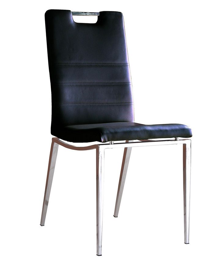 New Spec Inc New Spec Elize Faux Leather Dining Chair Set of 2 Pieces ...