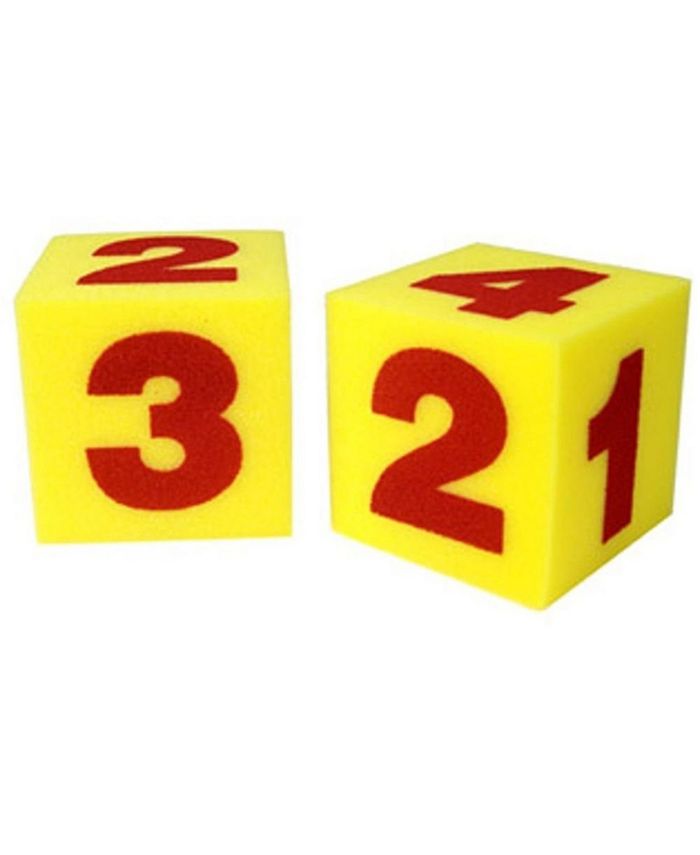 Learning Resources Giant Soft Foam Numeral Cubes Set of 2 - Macy's